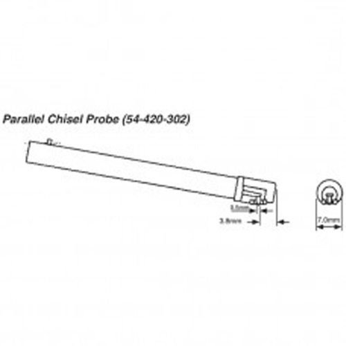 Fowler 54-420-302-0 .0004 INCH RESOLUTION PARALLEL CHISEL PROBE | Tool ...