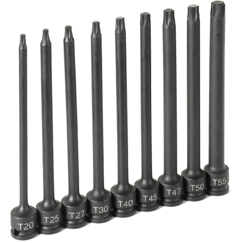 Grey Pneumatic 1206T 3/8 Drive 6 Inch Long 9 Pc Torx Set | ToolDiscounter