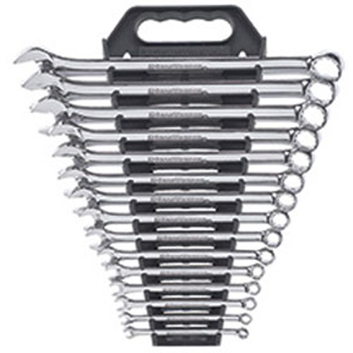 GearWrench 81901 15 Pc 12 Pt SAE Combinationi Long Pattern Wrench Set ...