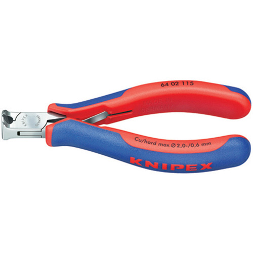 Knipex 6402115 4.5 Inch Electronics End Cutting Nipper W/Bevel ...