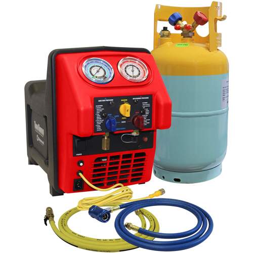 Mastercool 69391 Spark-Free Twin Turbo Refrigerant Recovery Machine for ...