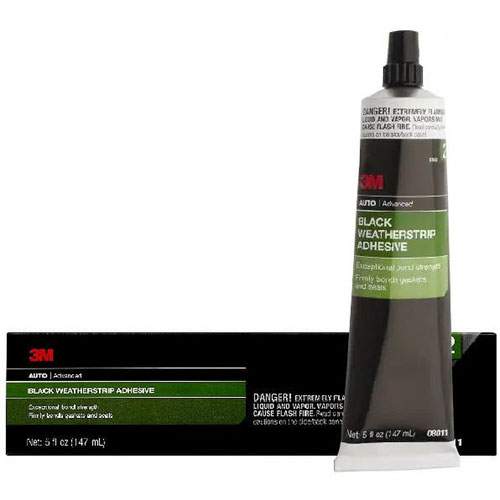 3M 8011 Weatherstrip Adhesive, Black | ToolDiscounter