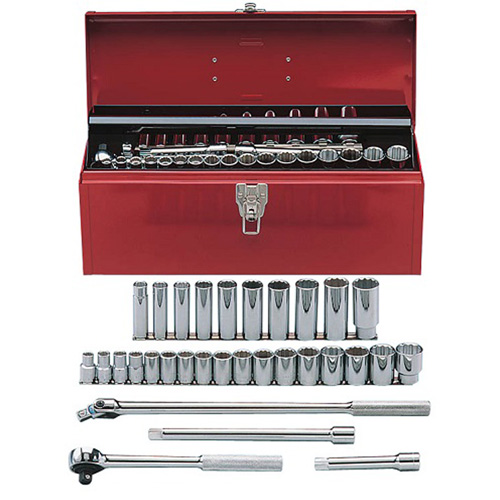 Martin Tools MS31K 31Pc 1/2 Inch 12Pt Mixed Socket Set - Metric ...