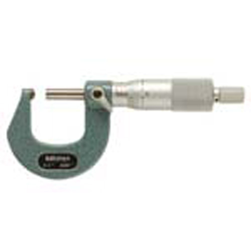 Mitutoyo 115-215 Micrometer, Outside, Spherical Face, 0-25 mm, .01 mm ...