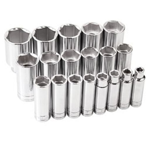 SK Tools 4819-6 Socket Set, 1/2 Drive, 6 Point, 19 Piece Fractional ...