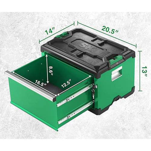 SK Hand Tool SK03100 Modular Stackable Steel Storage Tool Box with 1 ...