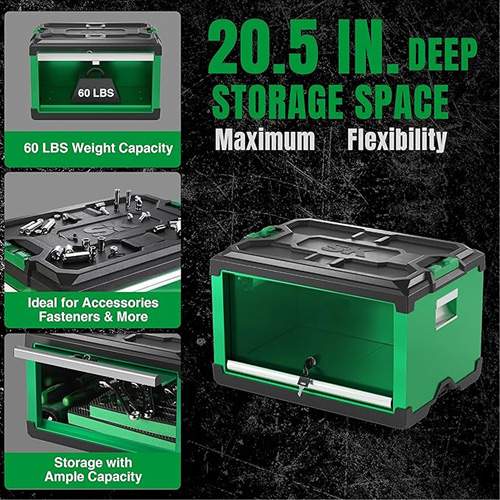 SK Hand Tool SK03104 Modular Stackable Steel Storage Tool Box with Lift Up Sliding Door ToolDiscounter