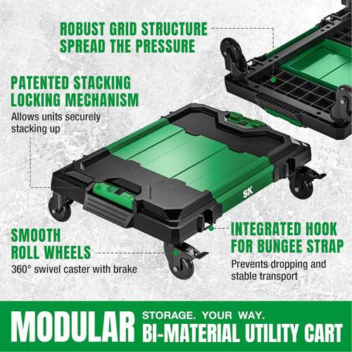 SK Tools SK03200 Multi-Purpose Utility Cart for use with Modular ...