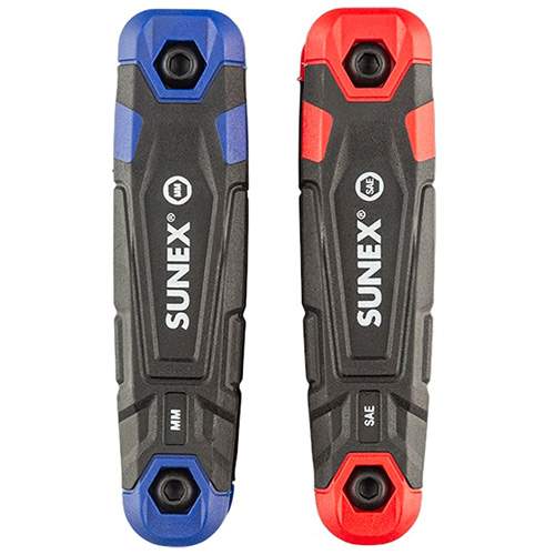 Sunex 98517F 17-Piece SAE & Metric Folding Hex Key Set | ToolDiscounter