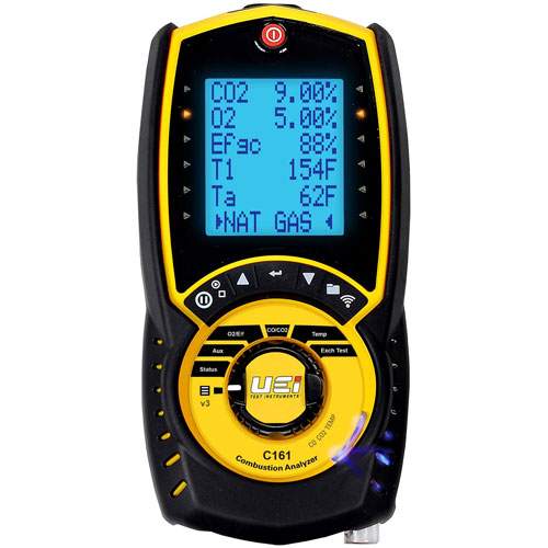 UEI C161C Residential Combustion Analyzer with Case | ToolDiscounter