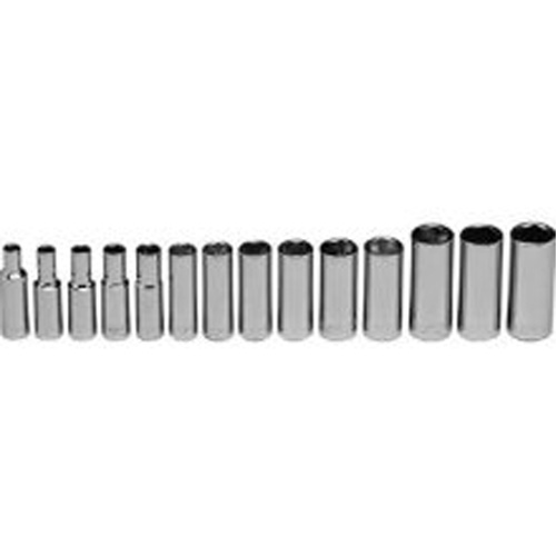 Wright Tool 355 3/8 Inch Dr 6 Pt 14 Pc Deep Metric Socket Set ...