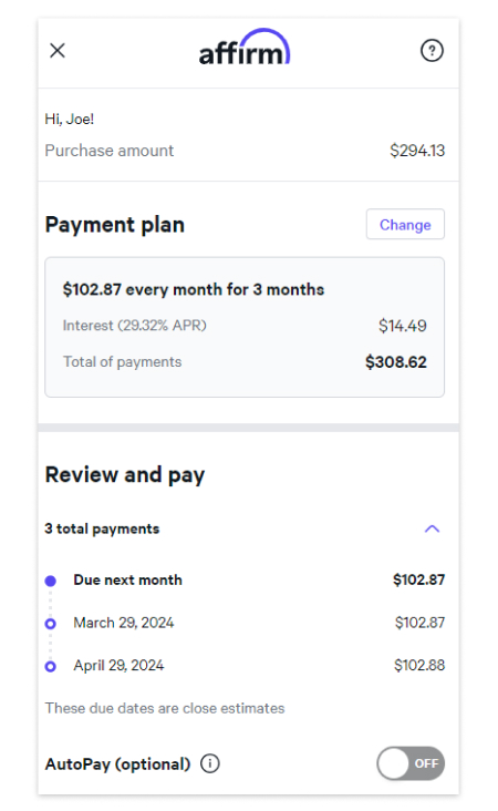Pay at your own pace on ToolDiscounter.com with Affirm! | ToolDiscounter