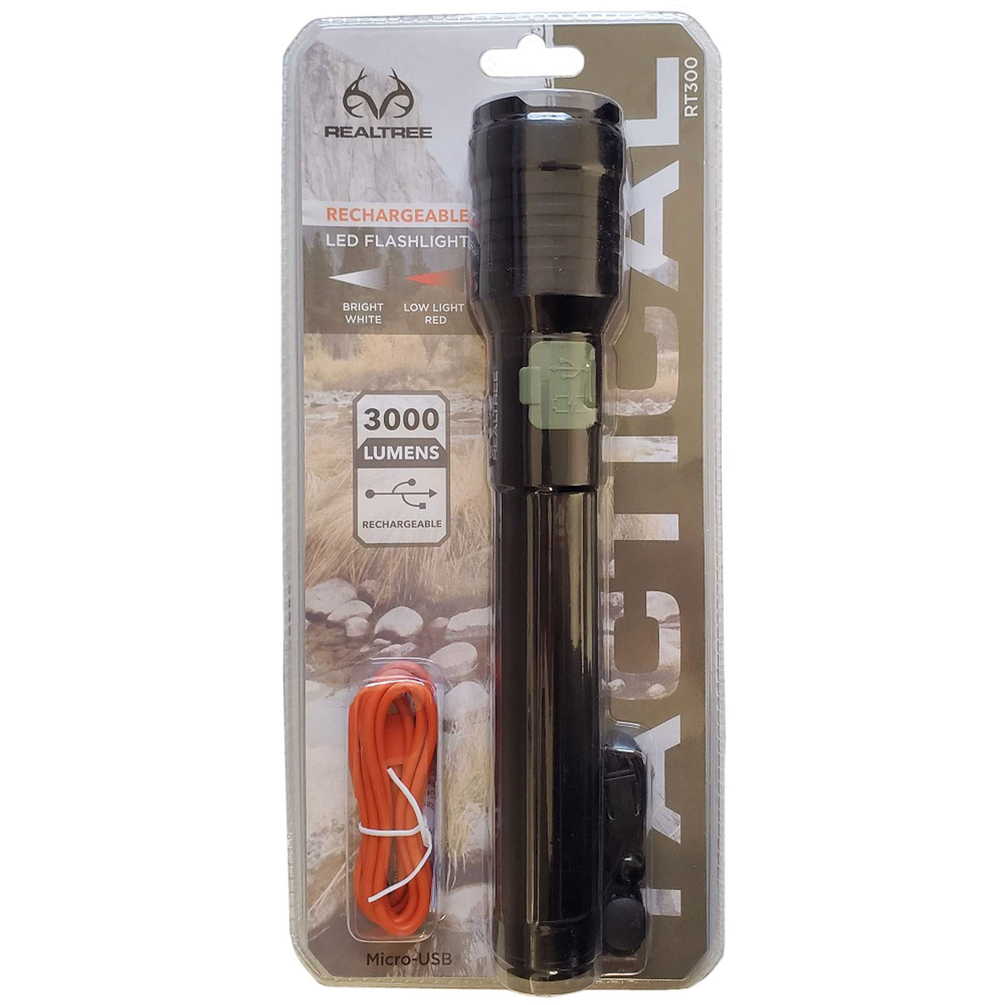 EZRED RT300 Rechargeable Flashlight, 3000 Lumens, Realtree | ToolDiscounter