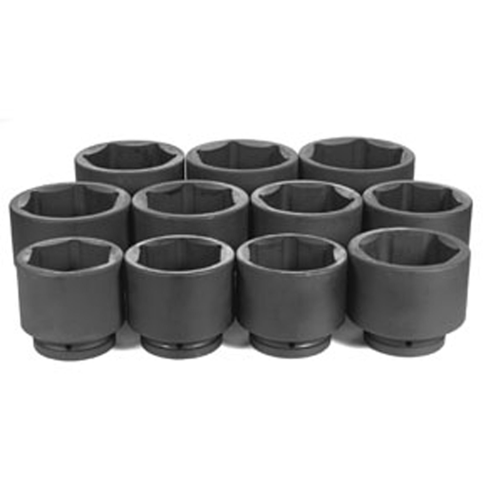 Grey Pneumatic 9011 Impact Socket Set, 1 Inch, 11 Pc, Fractional ...