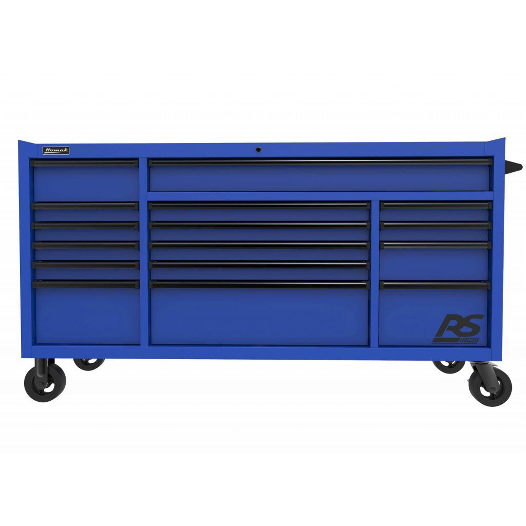 Homak BL04072160 72 Inch Rs Pro 16 Drawer Roller Cabinet, Blue ...