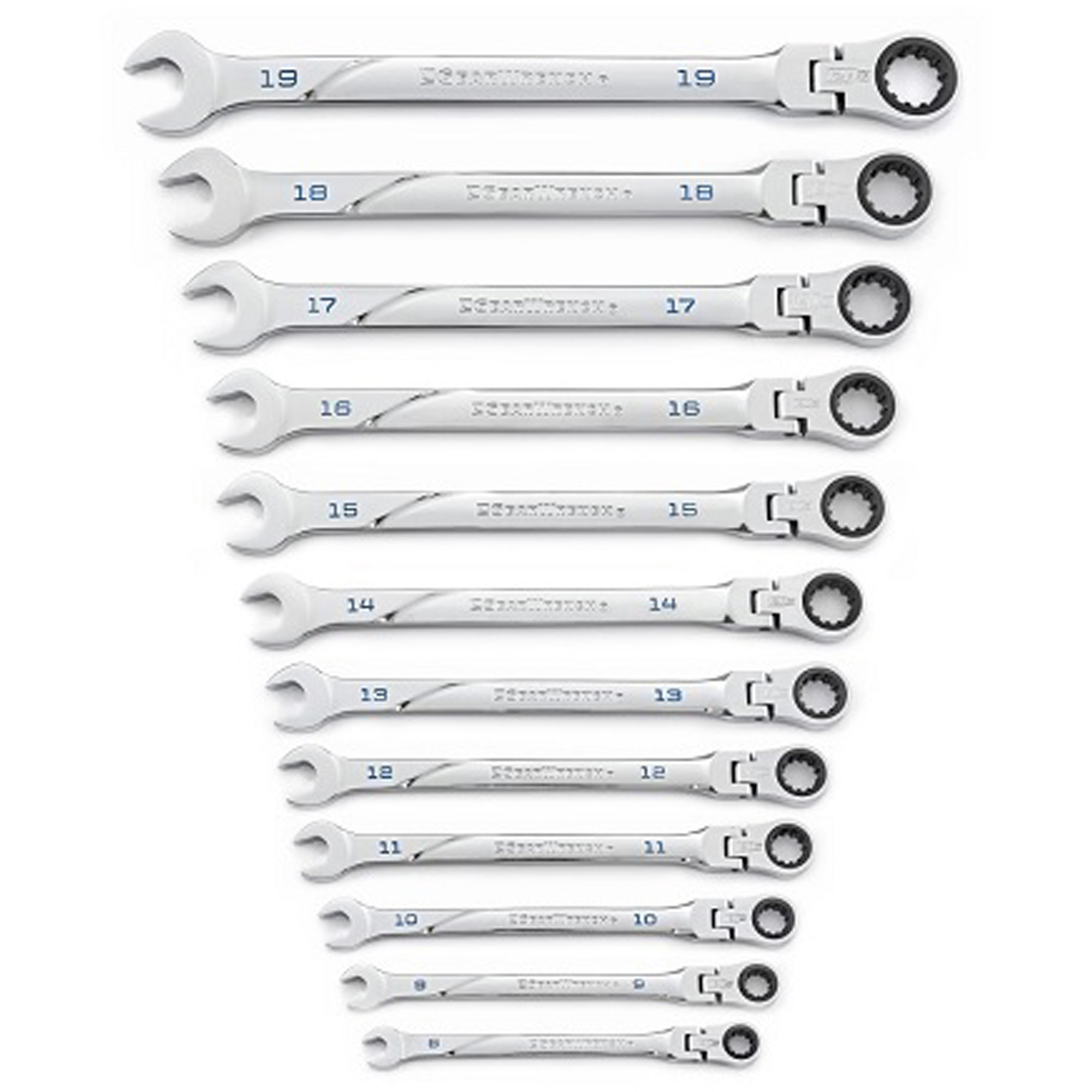 GearWrench 86229 120xp Universal Spline XL Metric Flex Ratchet Wrench ...