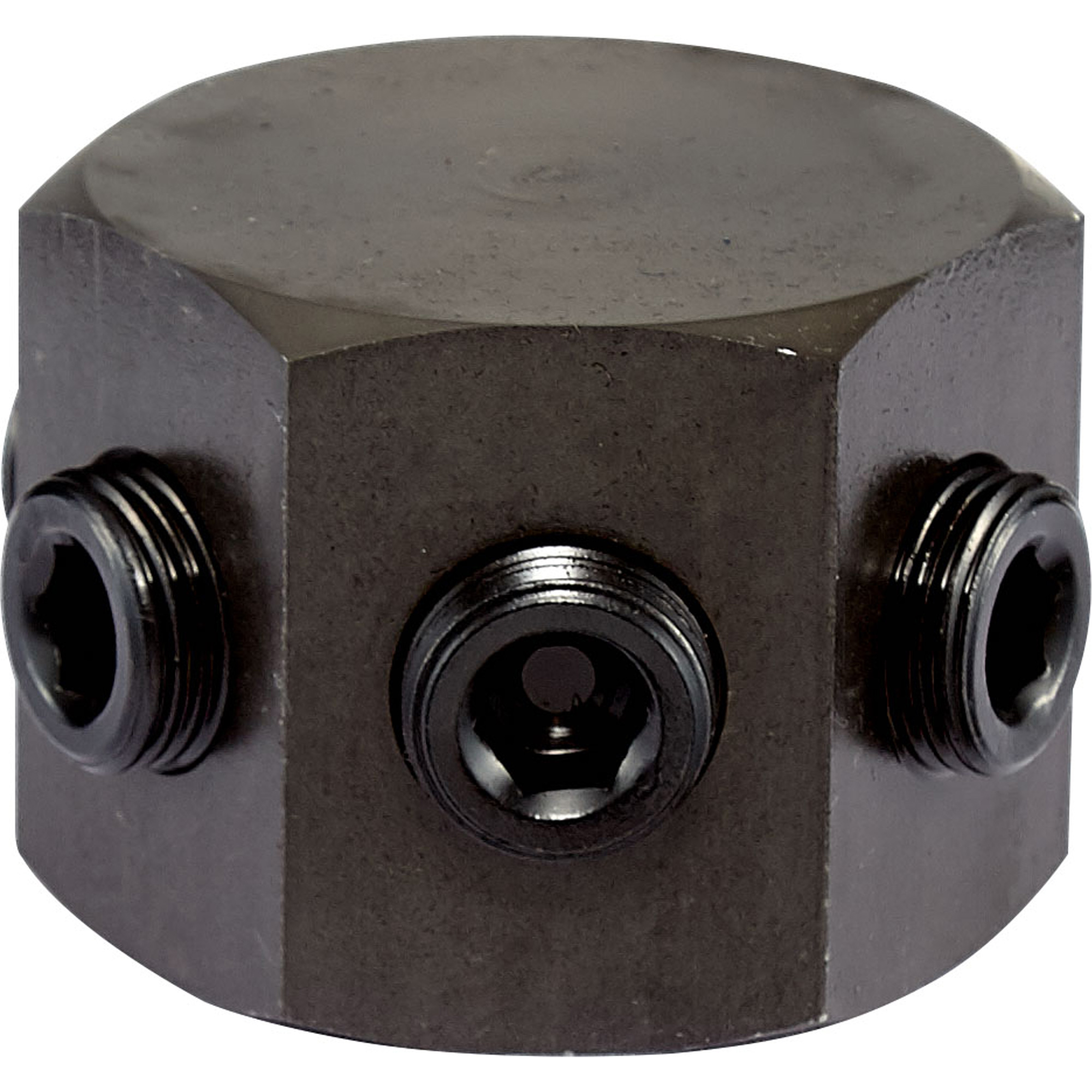 FREEDOM HYDRAULICS MANH6 6 Port Hexagon Manifold, 1 In - 5 Out, 3/8 ...