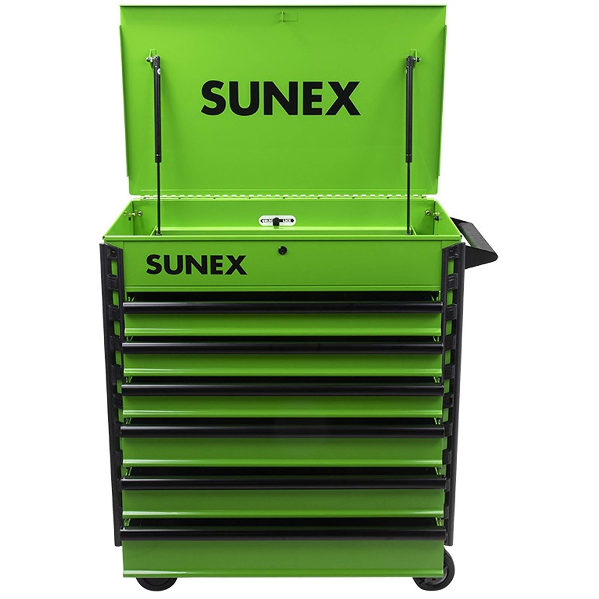 Sunex 8057XTLG Premium Full Drawer Lime Green Service Cart ToolDiscounter